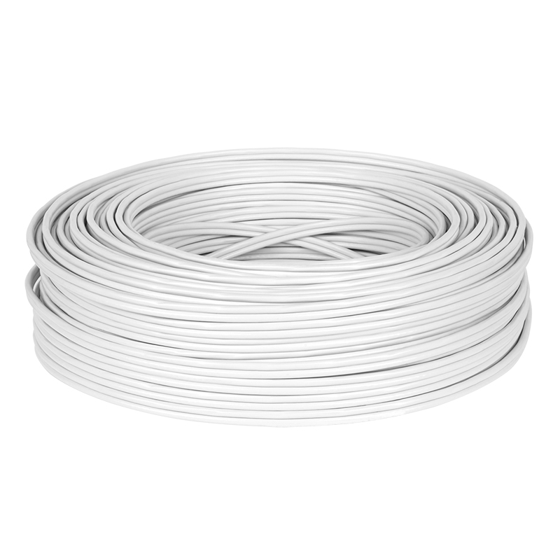 Cablu electric H05VV-F sectiune 2x1mm2 rotund dublu izolat alb pret la ...