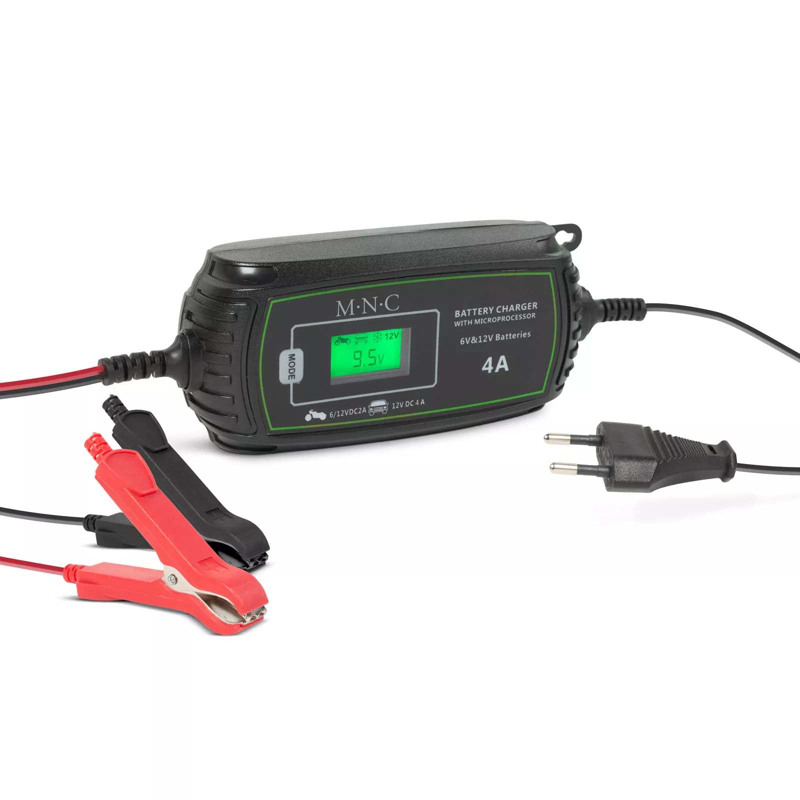 Incarcator automat pt. baterii auto – 230V 2A / 4A M`N`C